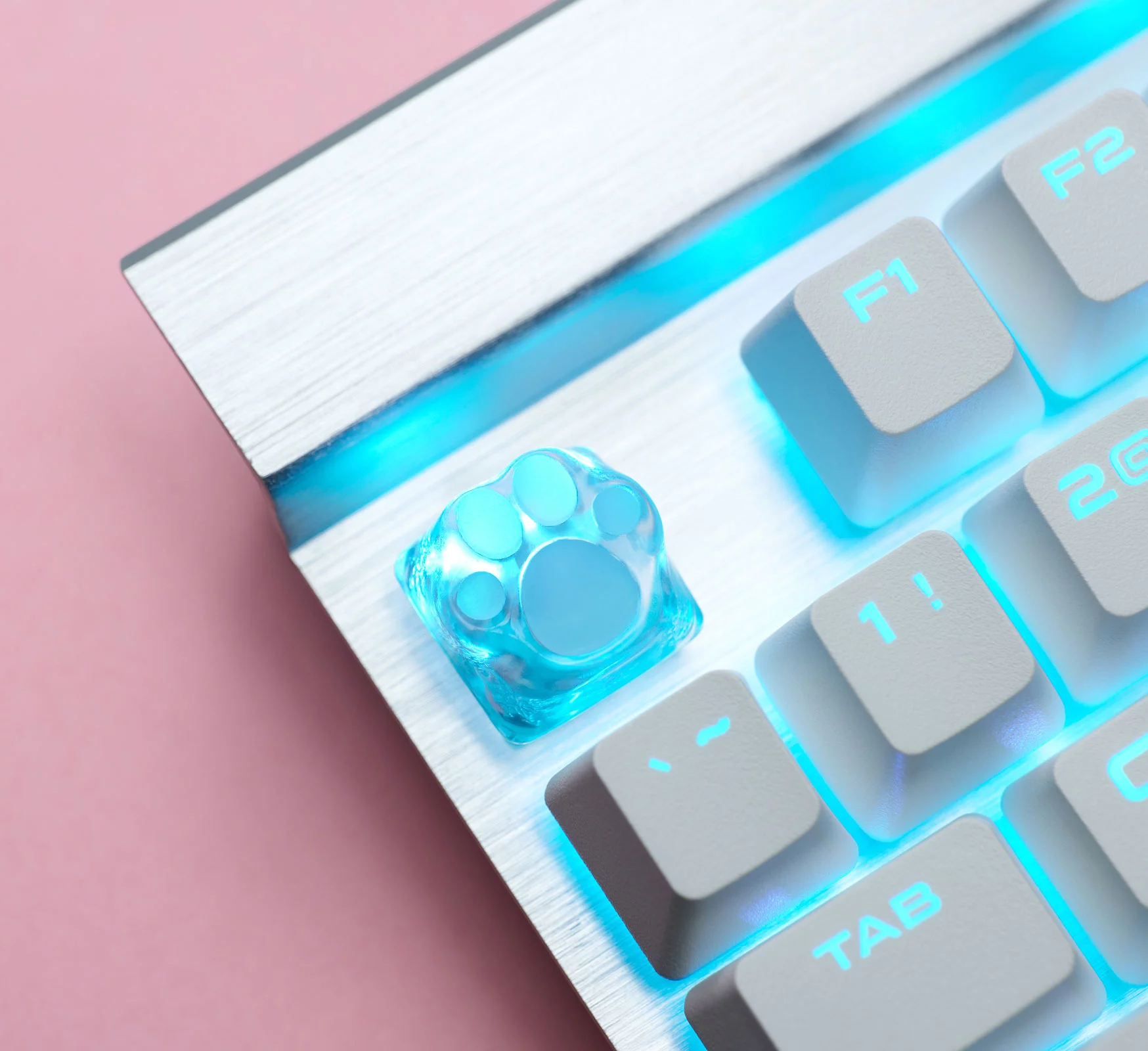 ZOMOPLUS Artisan Keycaps - Custom Tiffany Kitty Paw Keycap for ...
