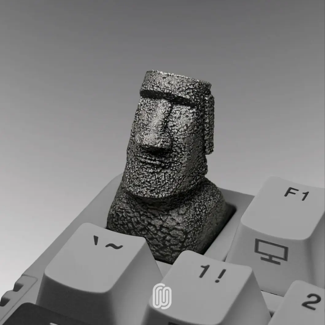 Artisan Keycaps - Custom Moai Keycap for Mechanical Keyboard