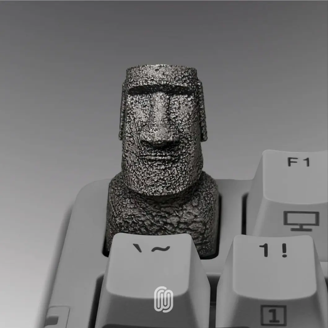 Artisan Keycaps - Custom Moai Keycap for Mechanical Keyboard