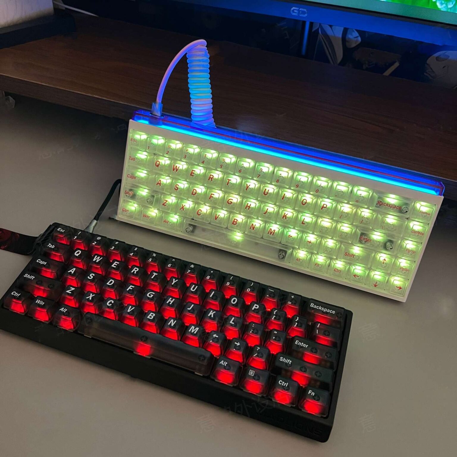 Frosted Translucent OEM Keycap Set: Modern | Kawaiikeycaps