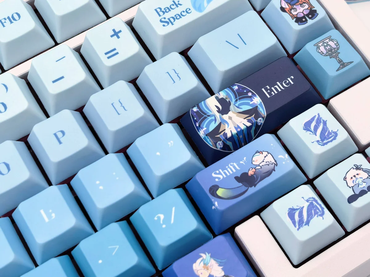 Neuvillette Keycap Set | Genshin Impact PBT Set for Collectors