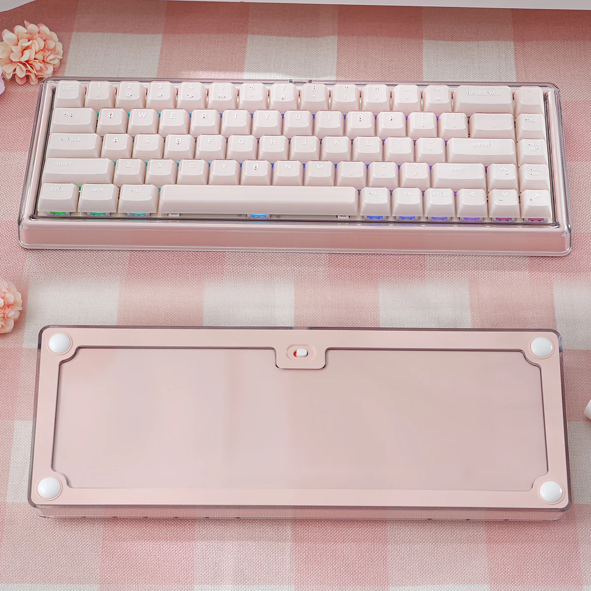 Pink Mechanical Keyboard | Elegant Custom Wireless Typing