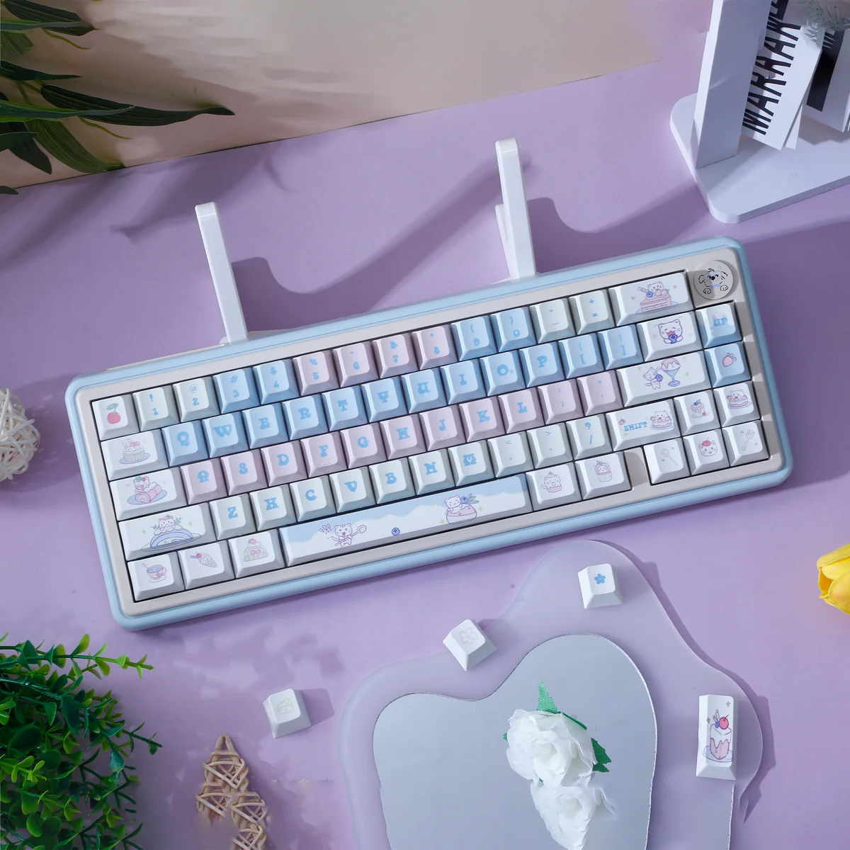 Cat Cake Keycap Set | Whimsical Keycaps