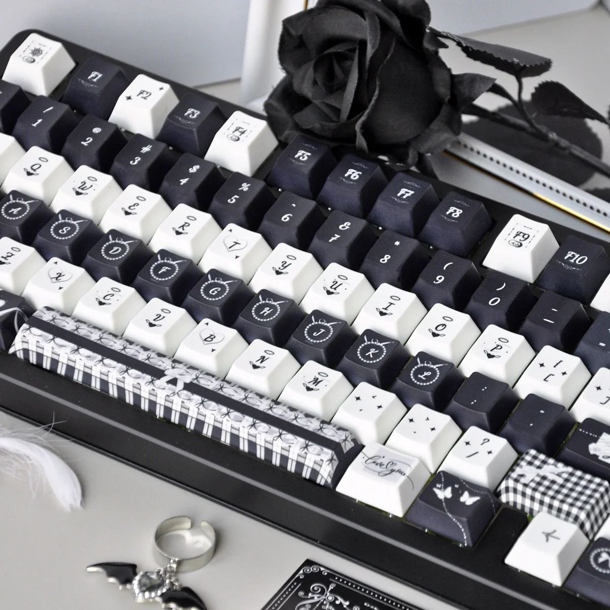 Gothic Lace Keycap Set | Enchanting Lace Design