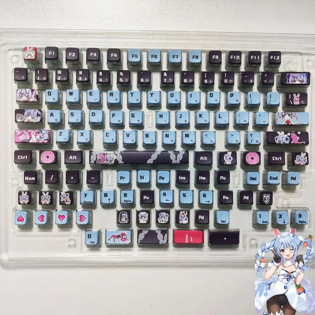 Hatsune Miku Keycap Set | Rabbit Hole Translucent Anime Set