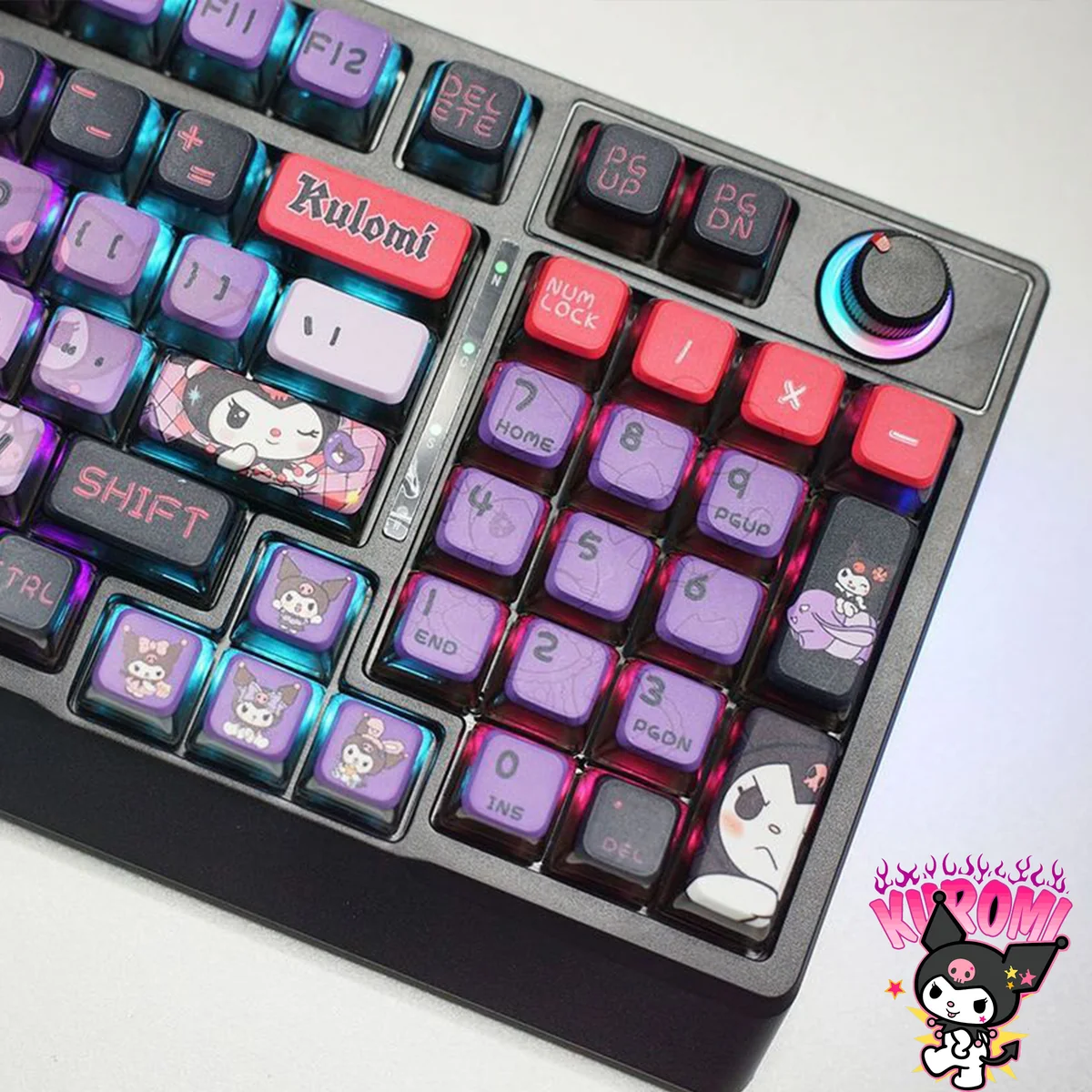 Kuromi Keycap Set | Playful RGB Keycaps for Keyboards