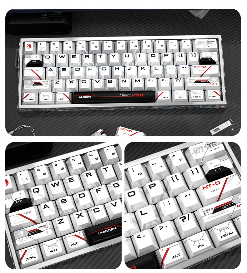 Unicorn Keycap Set - Shimmering Pearlescent