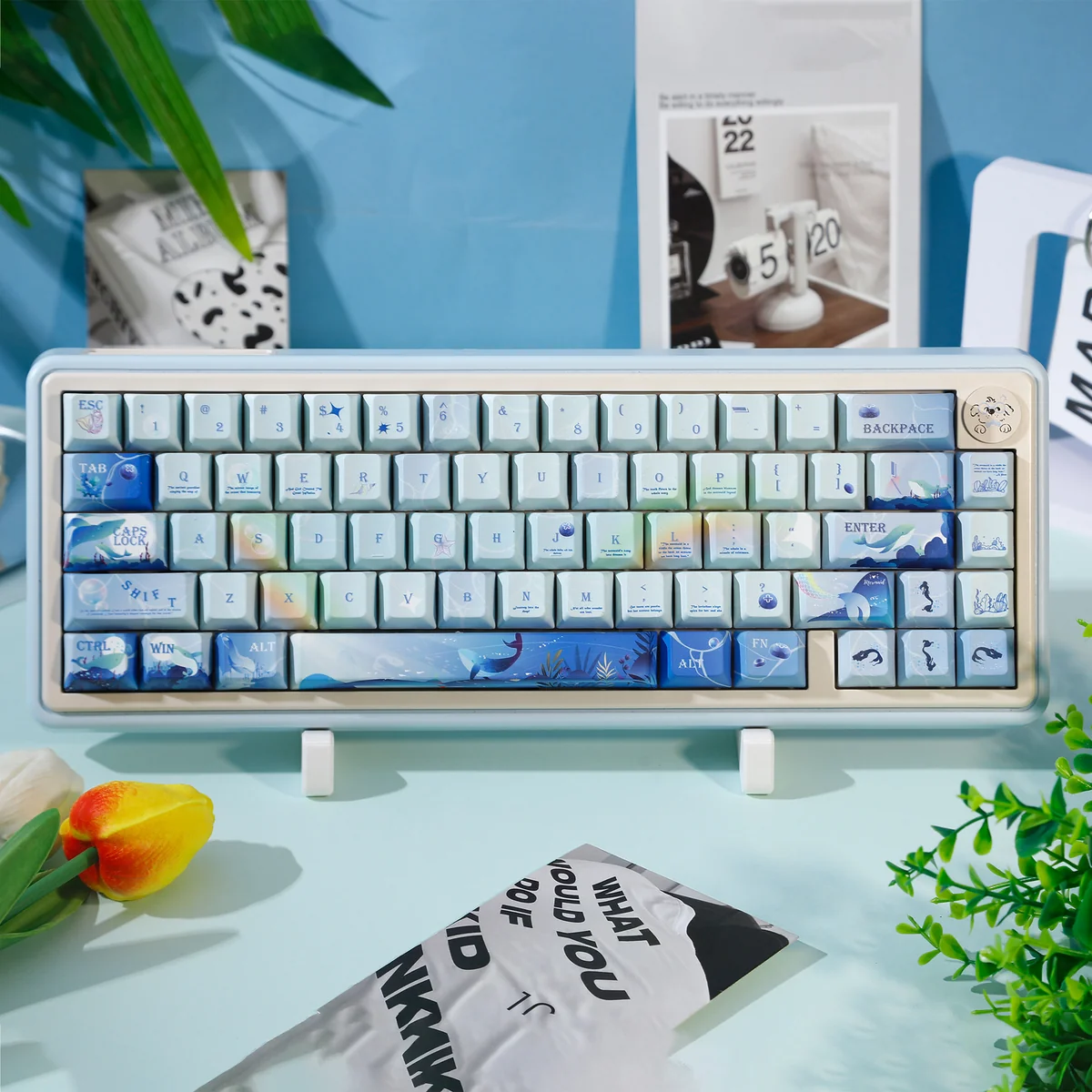 Whale Starlit Keycap Set | Serene Wonder