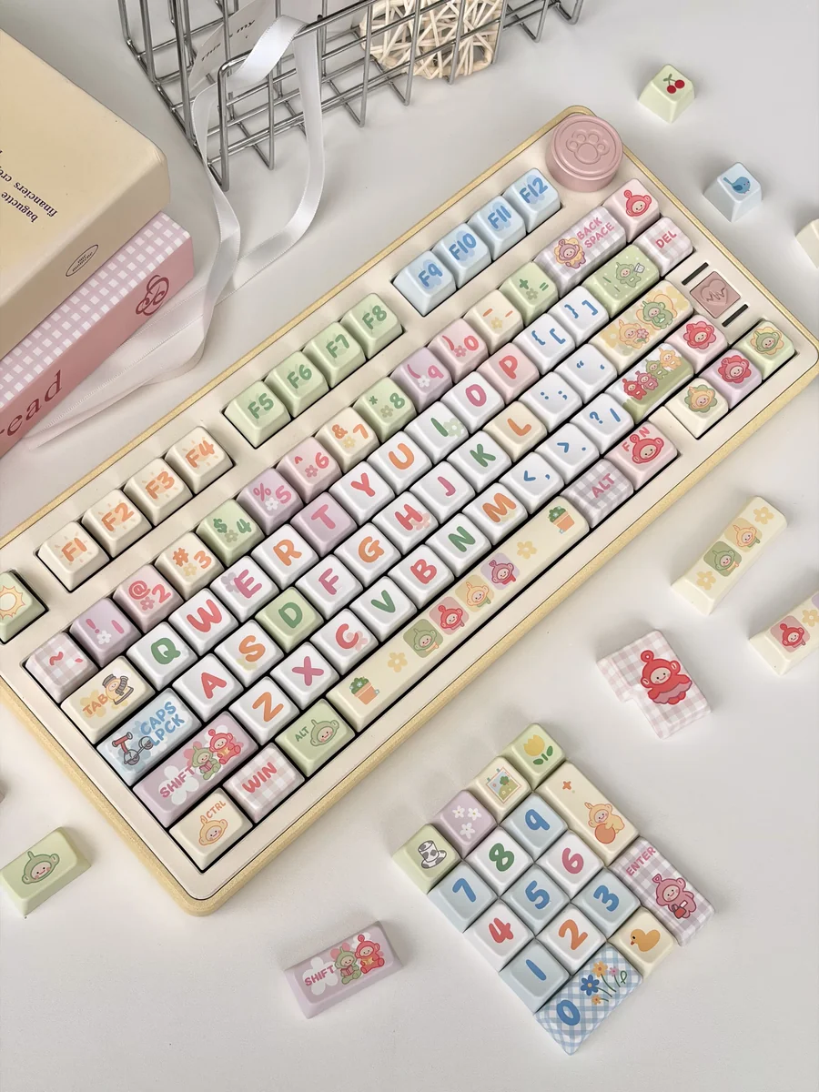Teletubbies Garden Keycap Set | Relive Childhood Joy