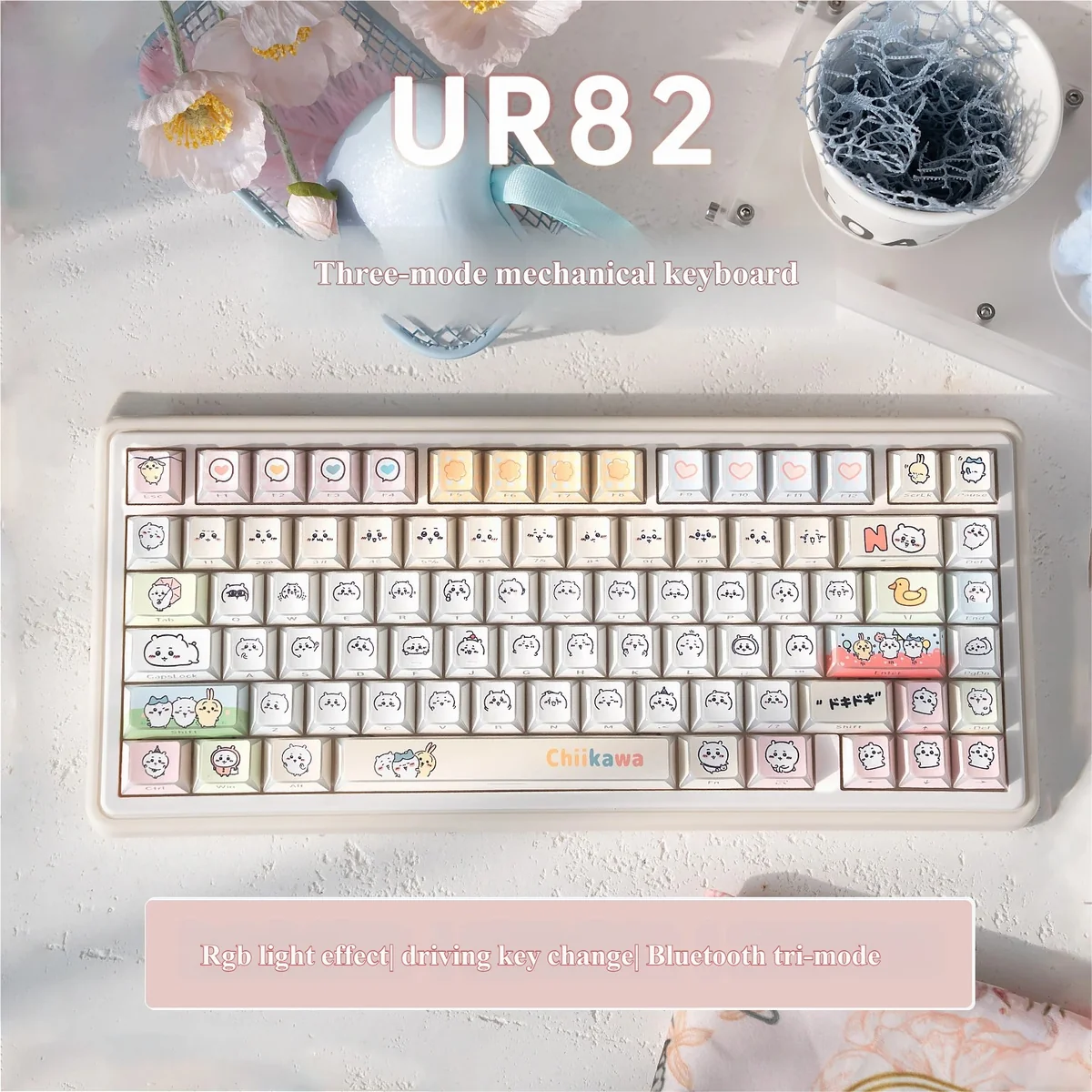 Chiikawa Mechanical Keyboard | UR82 Tri-Mode - Playful Charm