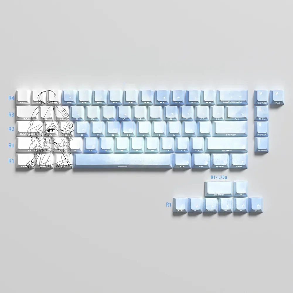 Iconic Furina Cherry Keycap Set | Premium PBT Anime