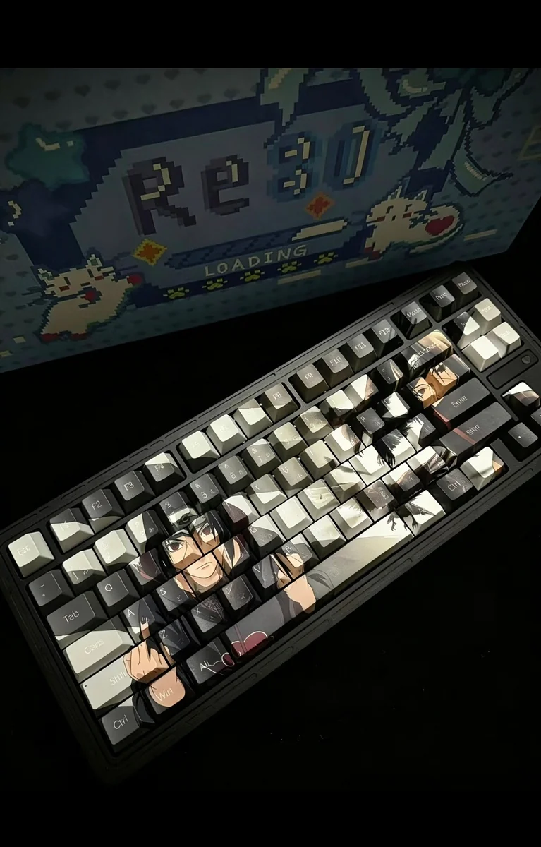 Itachi Uchiha Keycap Set: Premium PBT Naruto Anime
