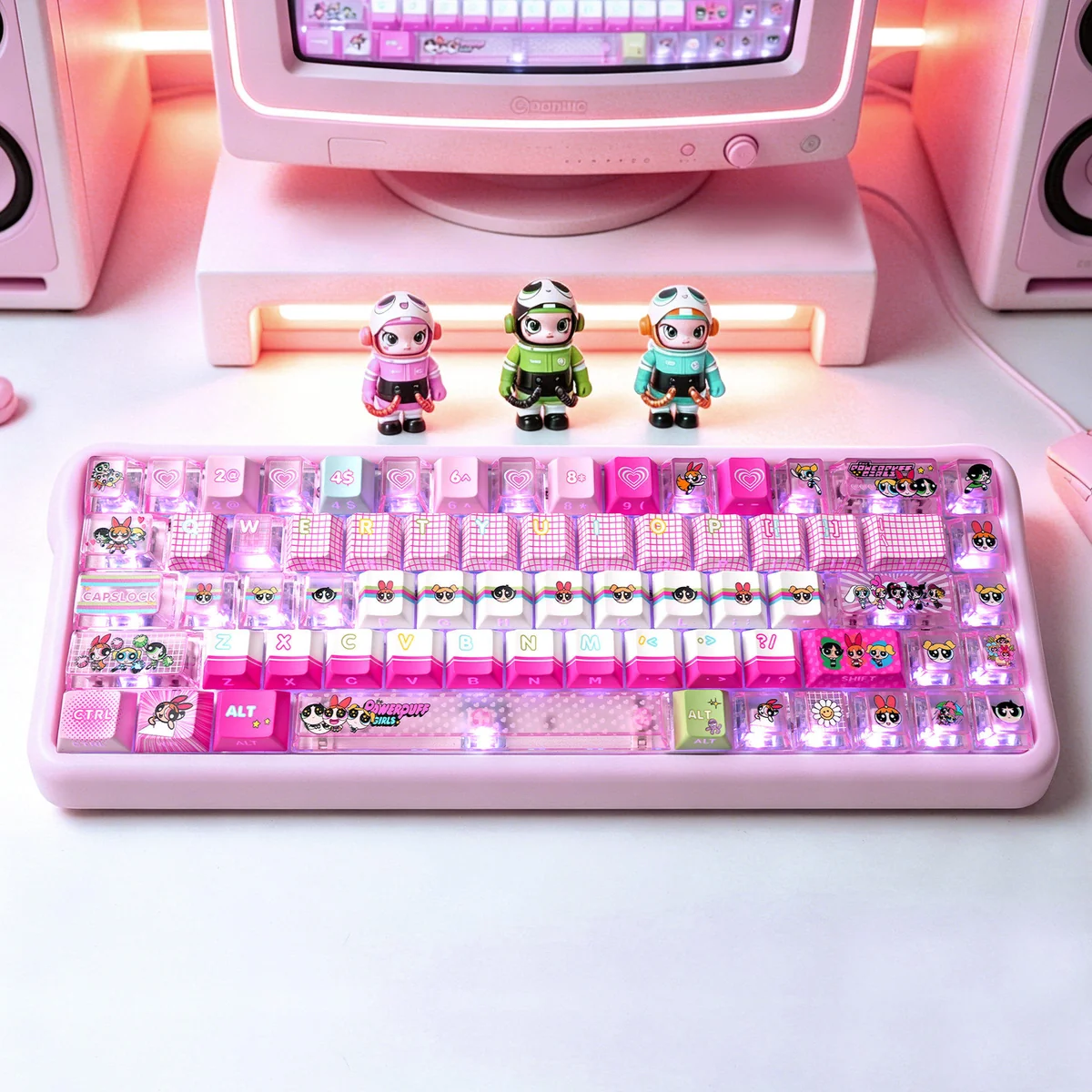 The Powerpuff Girls Keycap Set | Relive Childhood Heroism
